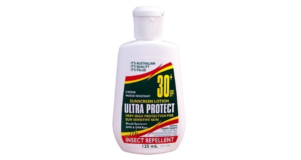 Ultra Protect® SPF30+ Sunscreen with Insect Repellent Lotion 125 ml Fliptop