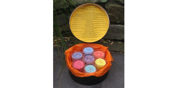 Dancing Flame Candles – Meditation Chakra Set