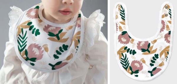 Kit & Cradle – Baby Bib – Protea