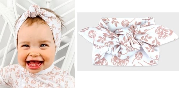 Kit & Cradle – Knot Headband – Blush Peony
