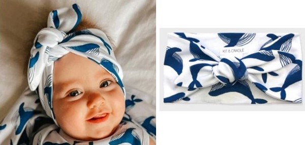 Kit & Cradle – Knot Headband – Whale