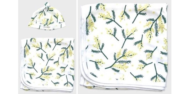 Kit & Cradle – Newborn Beanie & Blanket Bundle – Wattle